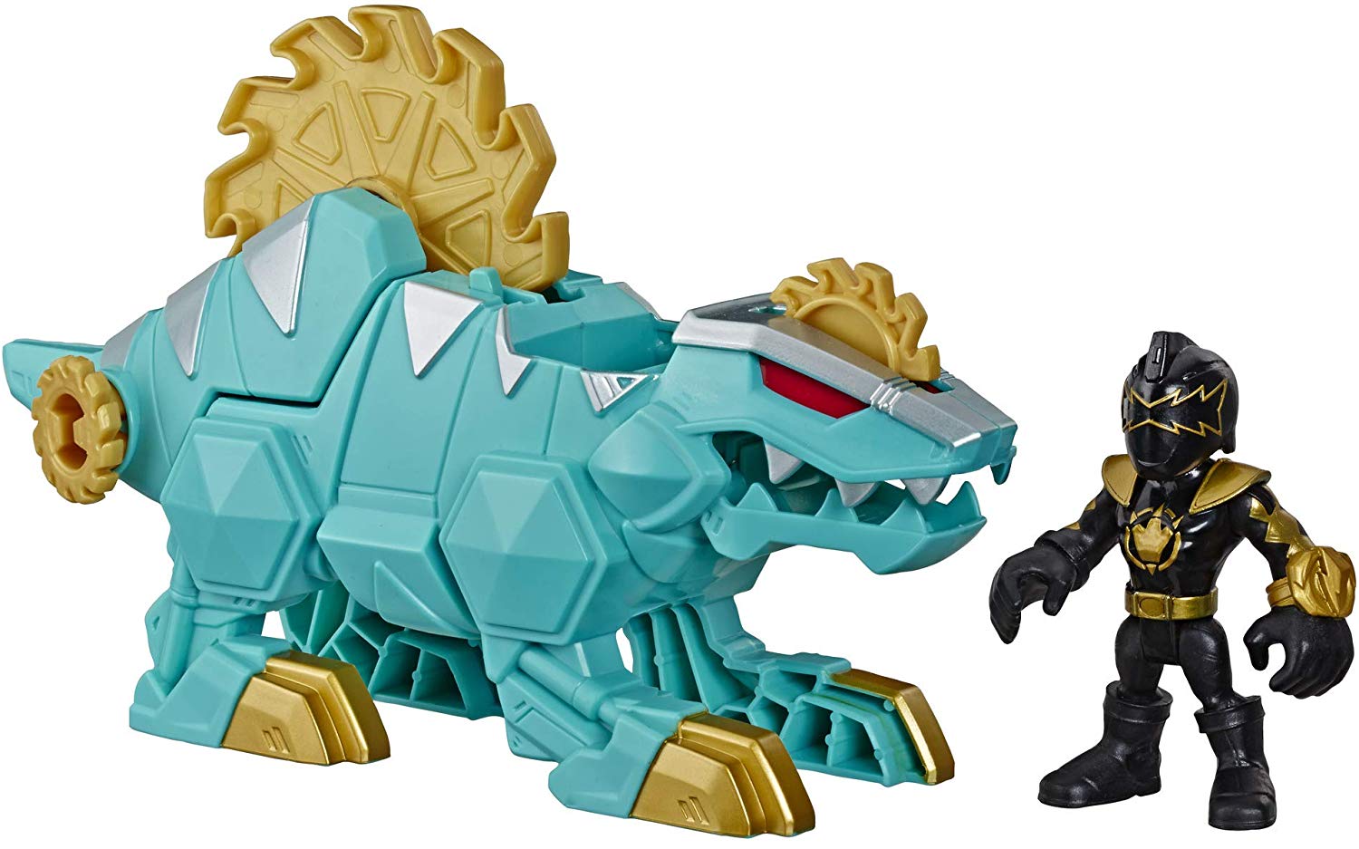 Playskool Heroes Power Rangers - Black Ranger e Dimetrozord E5878 - Ri ...