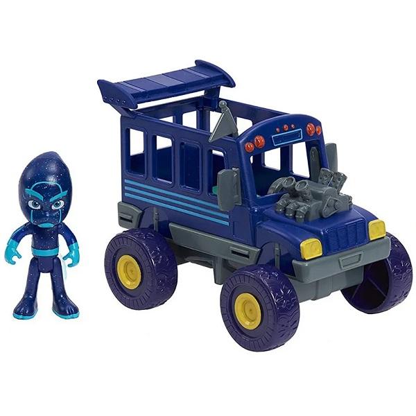 PJ MASKS Boneco com Veiculo NIGHT Ninja BUS Multikids BR1266