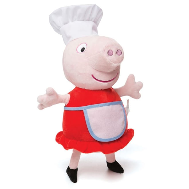 Pelúcia Peppa Chef 30cm - Estrela - Ri Happy