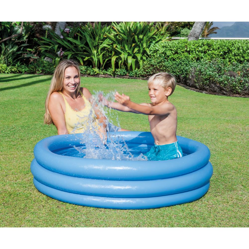 Confira Piscina Inflável Infantil - Azul - 156L - Intex - New Toys ...