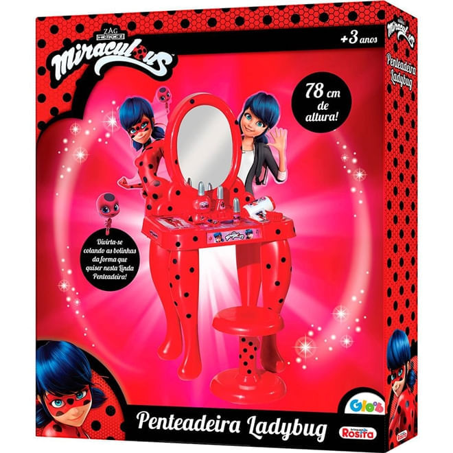 Penteadeira Ladybug Miraculous - Rosita - Ri Happy