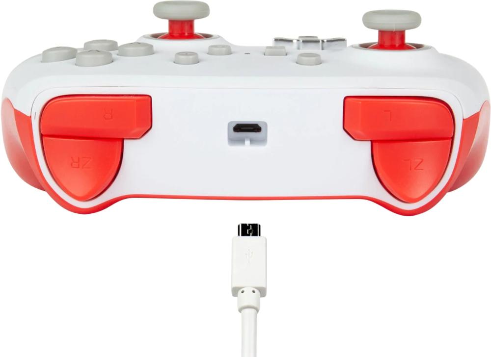 Controle Power A Mario White Nintendo Switch com fio - Ri Happy