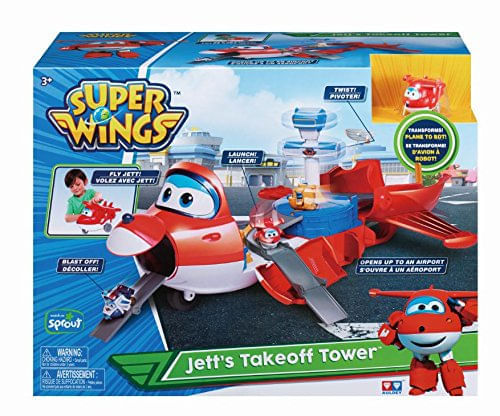 Super Wings - Jett Avião Transforma em Aeroporto - Ri Happy