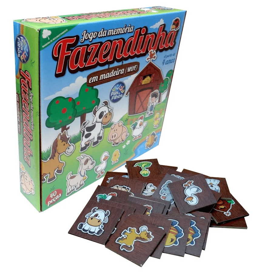 Jogo da Memória Fazendinha - Ri Happy Jogo da Memória Fazendinha - Ri Happy