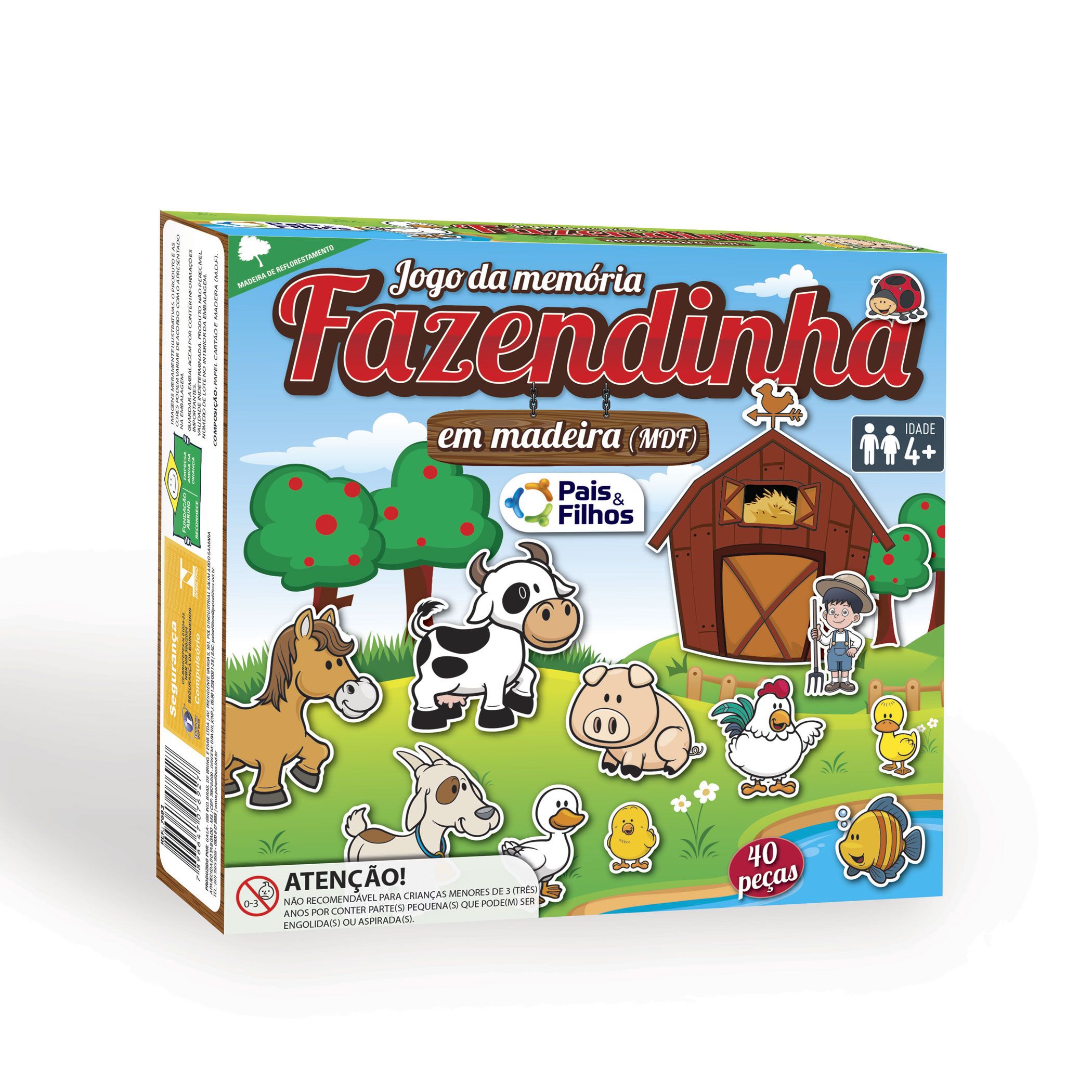 Jogo da Memória Fazendinha - Ri Happy Jogo da Memória Fazendinha - Ri Happy