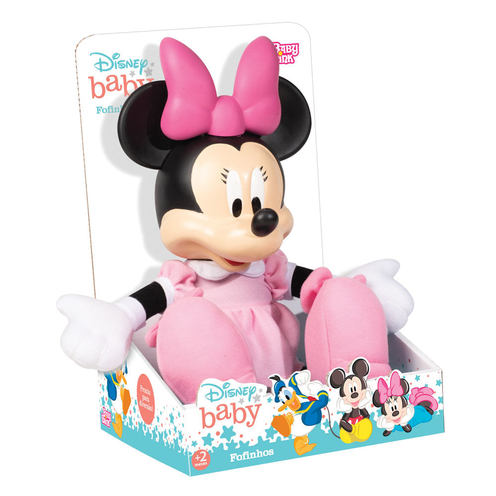 Boneca Disney Minnie Baby 14 cm - Novabrink - Ri Happy