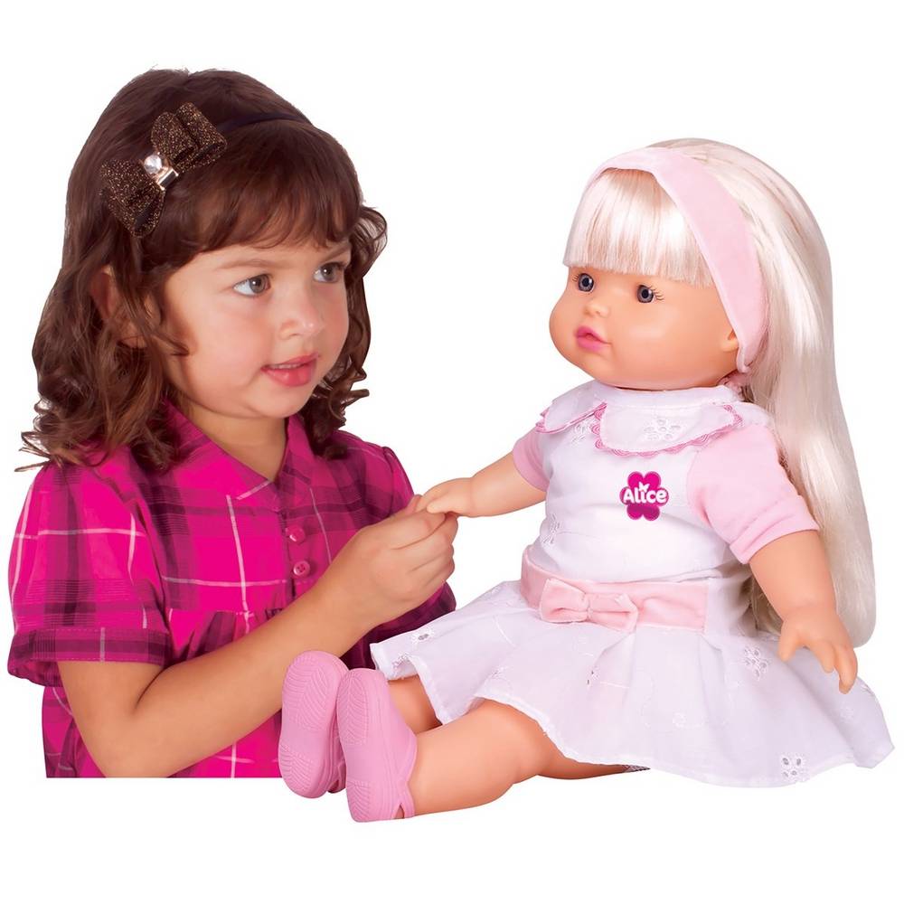 Boneca Interativa Alice Sabidinha Canta e Fala - Baby Brink - Ri Happy