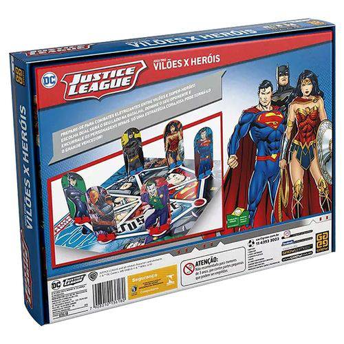 Jogo Dc Comics Trio Viloes X Herois 03618 - Grow - PBKIDS Brinquedos