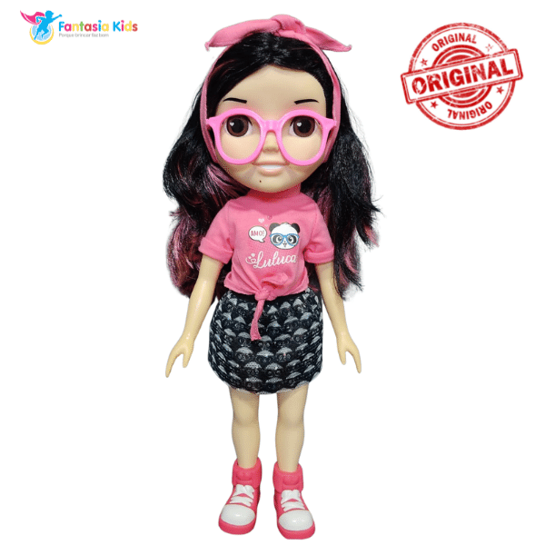 Boneca Luluca Youtuber com Som Articulada 37 cm Estrela - Ri Happy