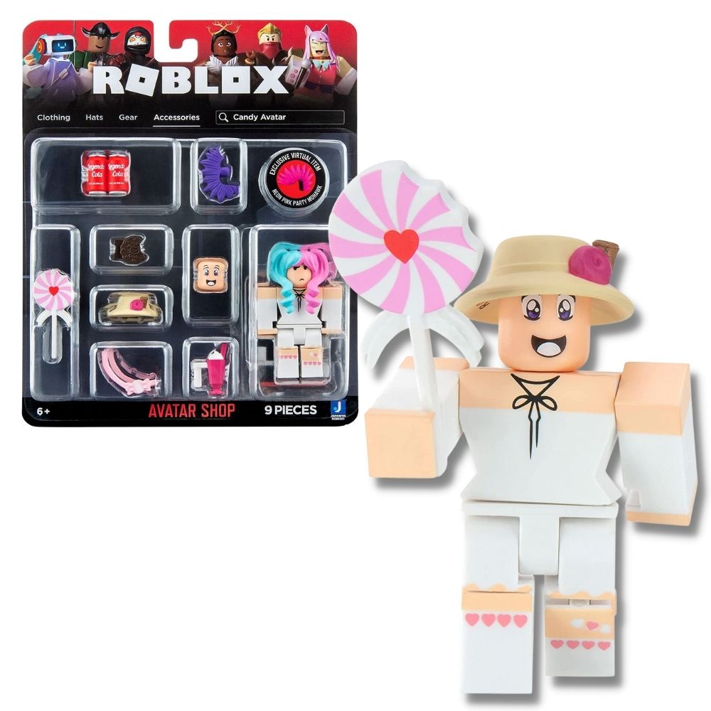 Boneco Roblox Avatar Shop - Pack Figura Candy + Cód Virtual - Ri Happy