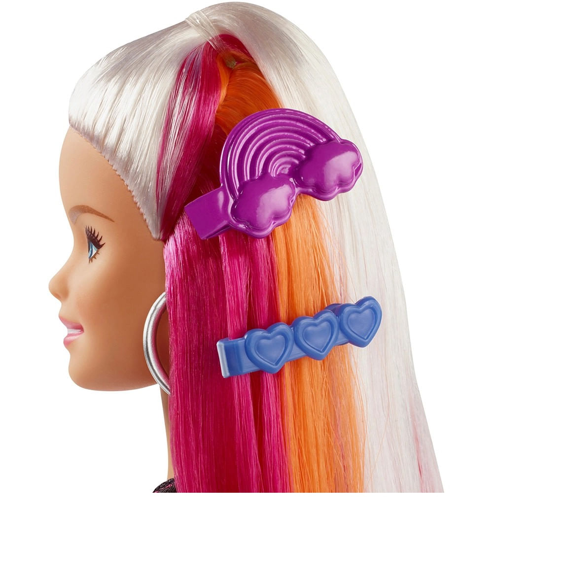 Boneca Barbie Penteado de Arco-Iris Mattel - Ri Happy