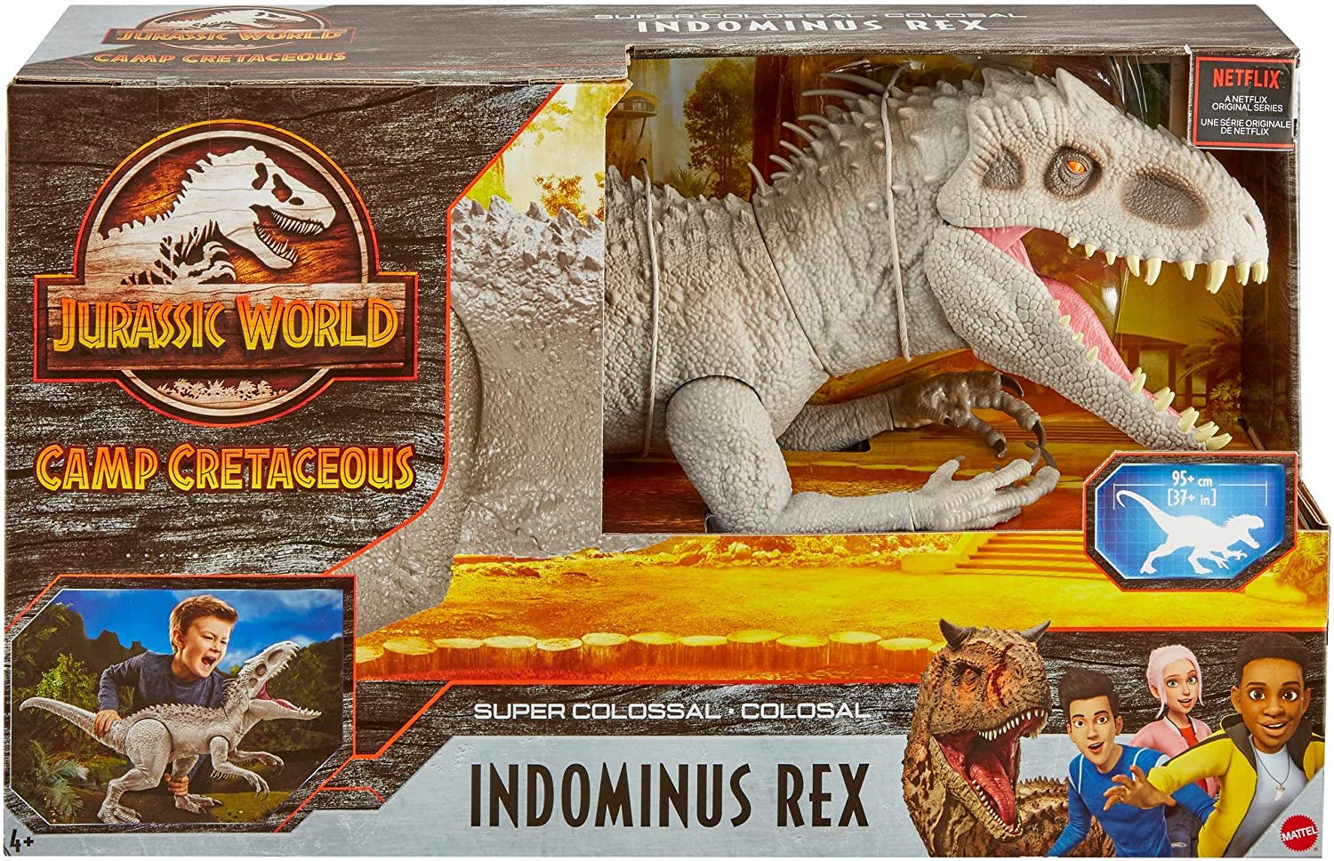 Dinossauro Jurassic World Indominus Rex 95cm - Mattel - Ri Happy