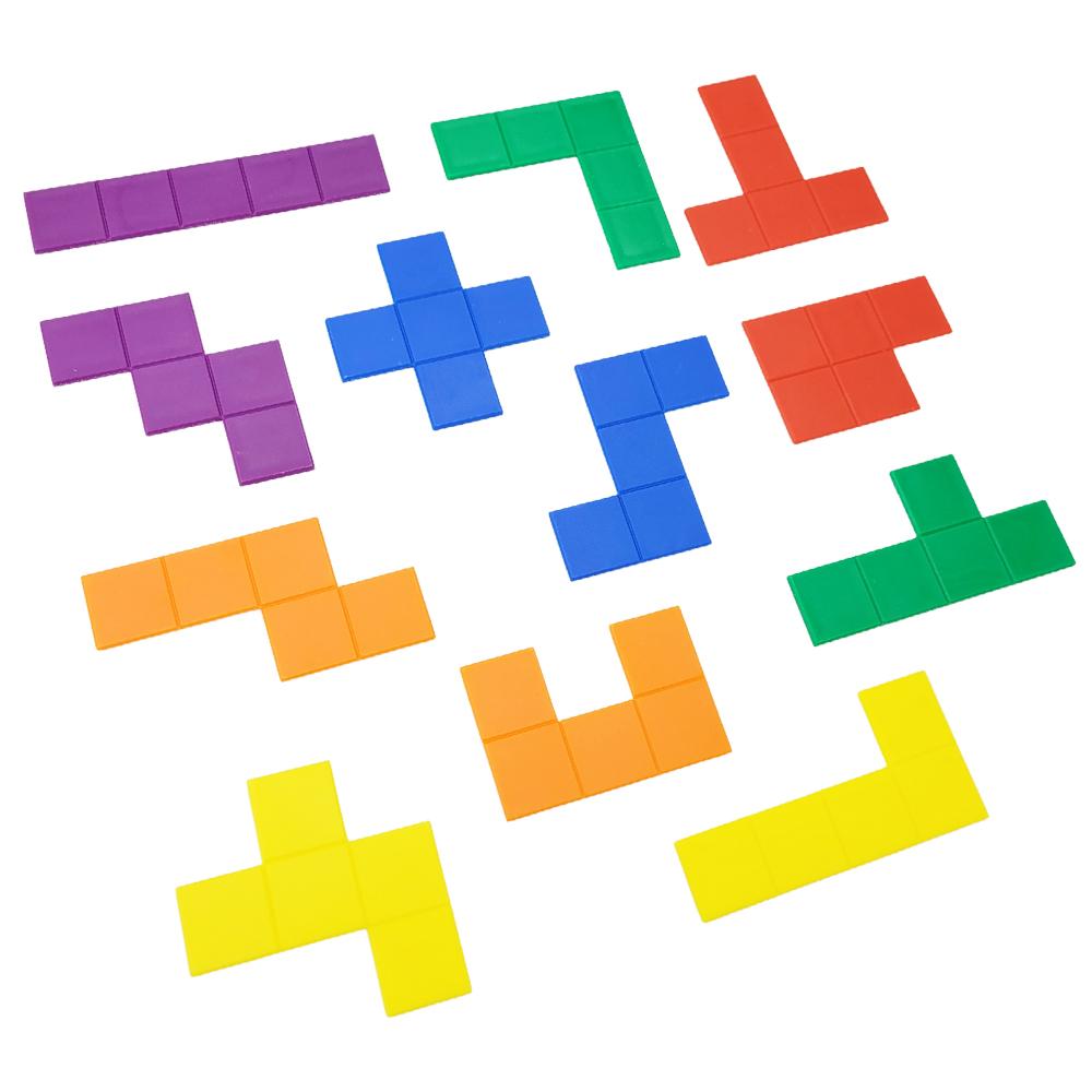 Pentaminós Em Plástico Aluno Material Pedagógico E Didático