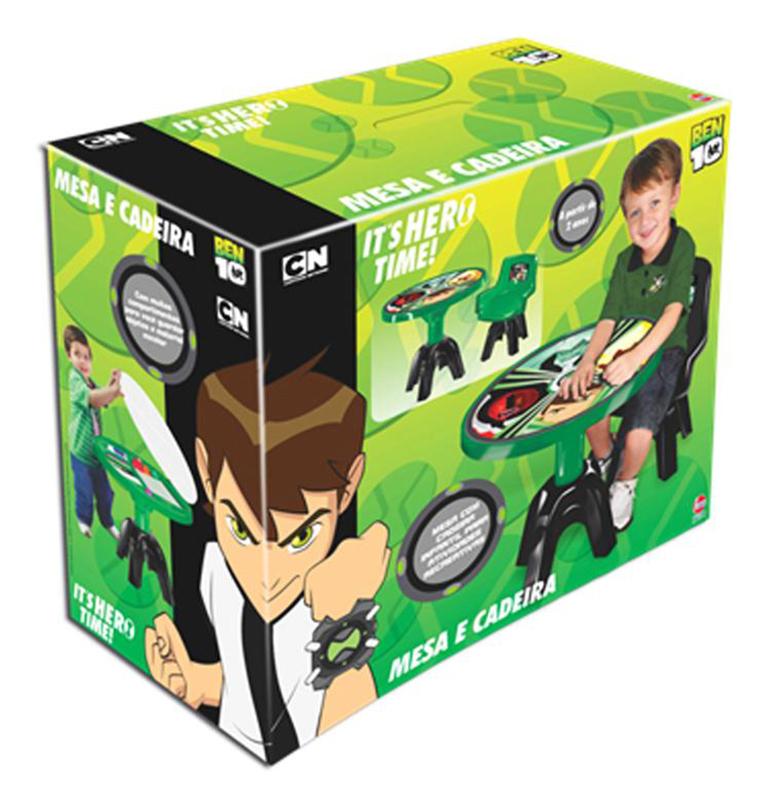 Mesa e Cadeira Ben 10 - Lider Brinquedos - Ri Happy