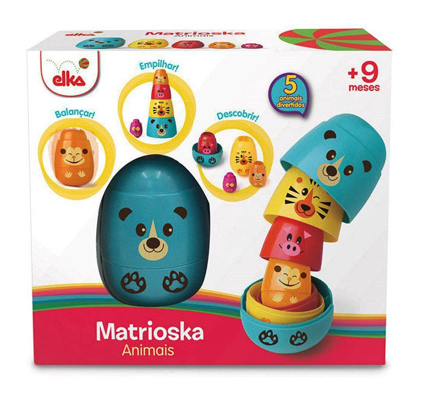 Elka-Matrioska Animais Brinquedo De Empilhar - Elka - Ri Happy