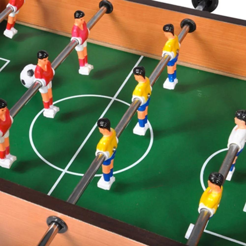 MESA DE PEBOLIM FUTEBOL COM PLACAR E BOLINHAS DE MESA TOTO EM MADEIRA ...