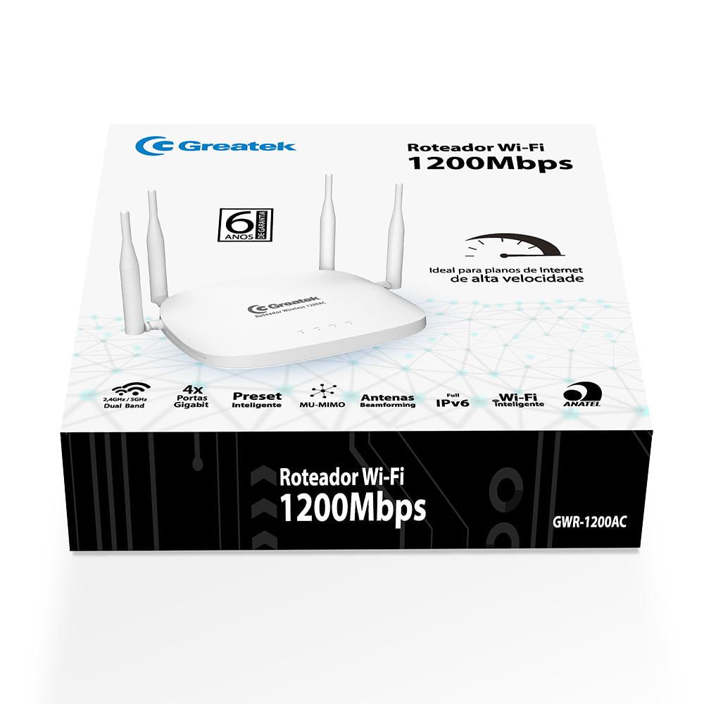 Roteador GWR1200AC Greatek Dual Band Branco