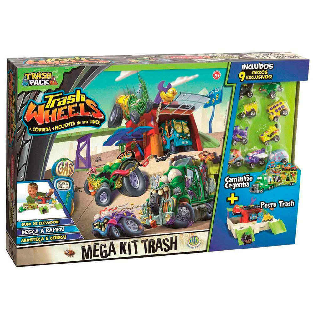 Confira Mega Kit Trash Packs - Trash Wheels - DTC - Rihappy - Ri Happy