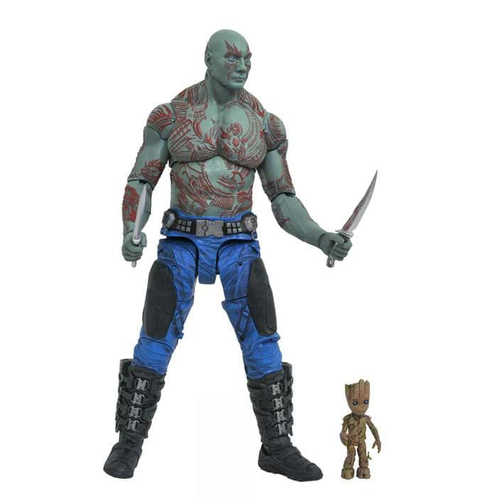 Action Figure Drax & Baby Guardiões da Galáxia Marvel Select