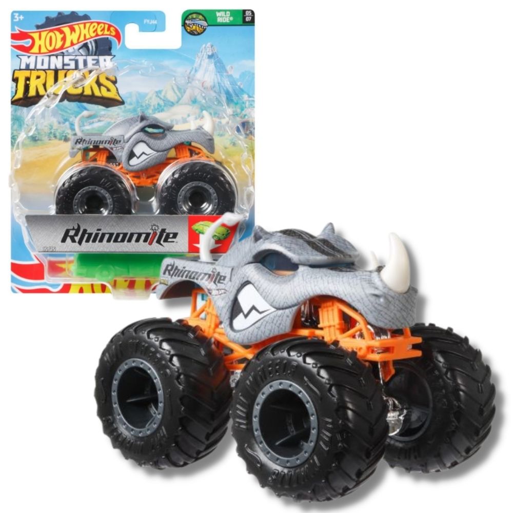 Carro Hot Wheels Monster Truck Figura Rhinomite 1:64 Mattel - Ri Happy