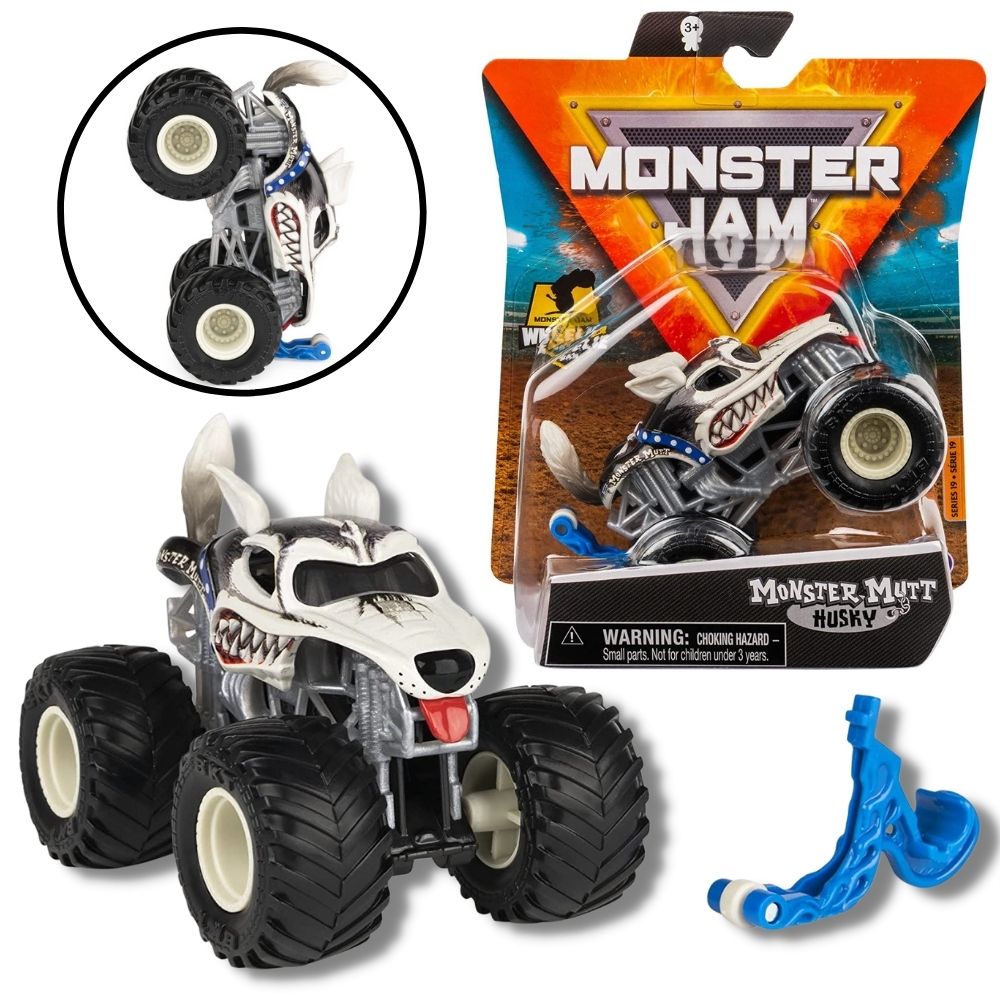 Carro Monster Jam Truck - Carro Husky Wheelie Bar 1:64 Sunny - Ri Happy