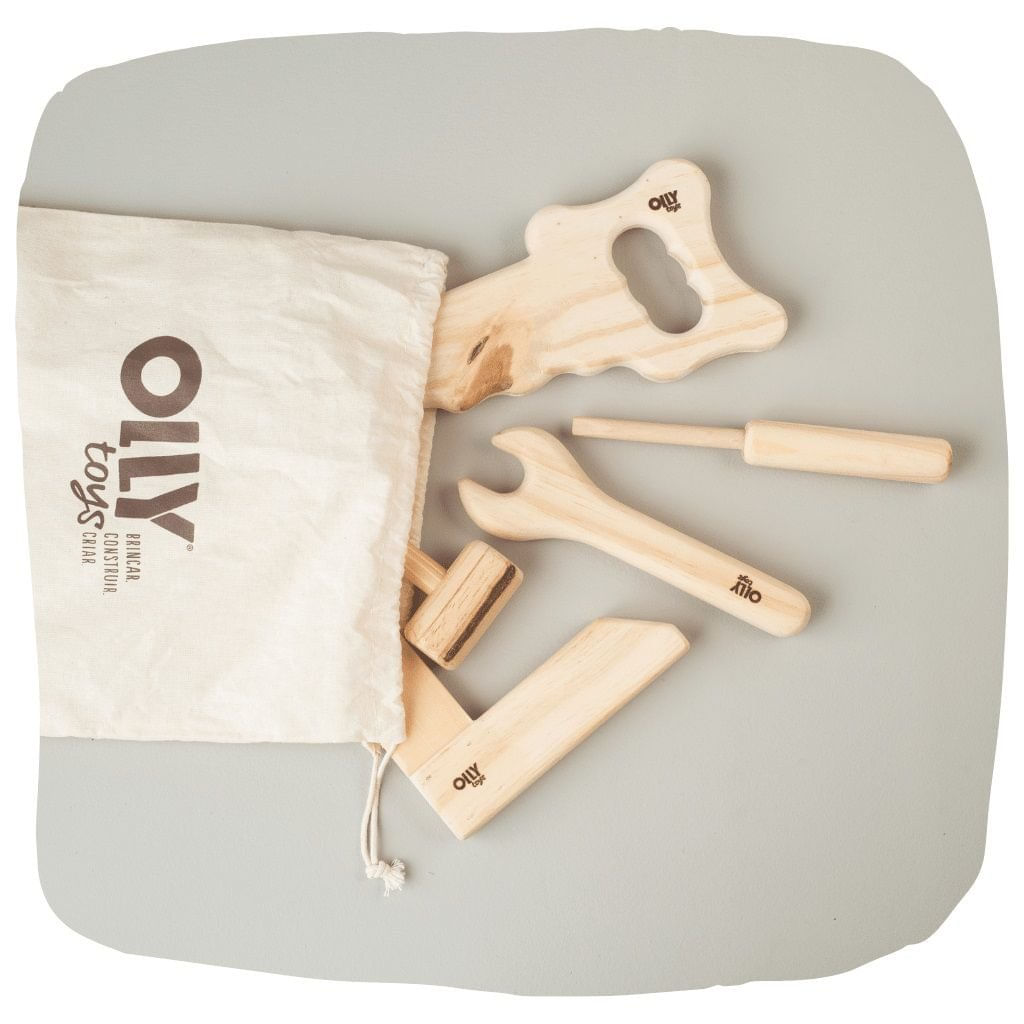 Kit Marceneiro de Madeira - Brinquedo Educativo - Ri Happy