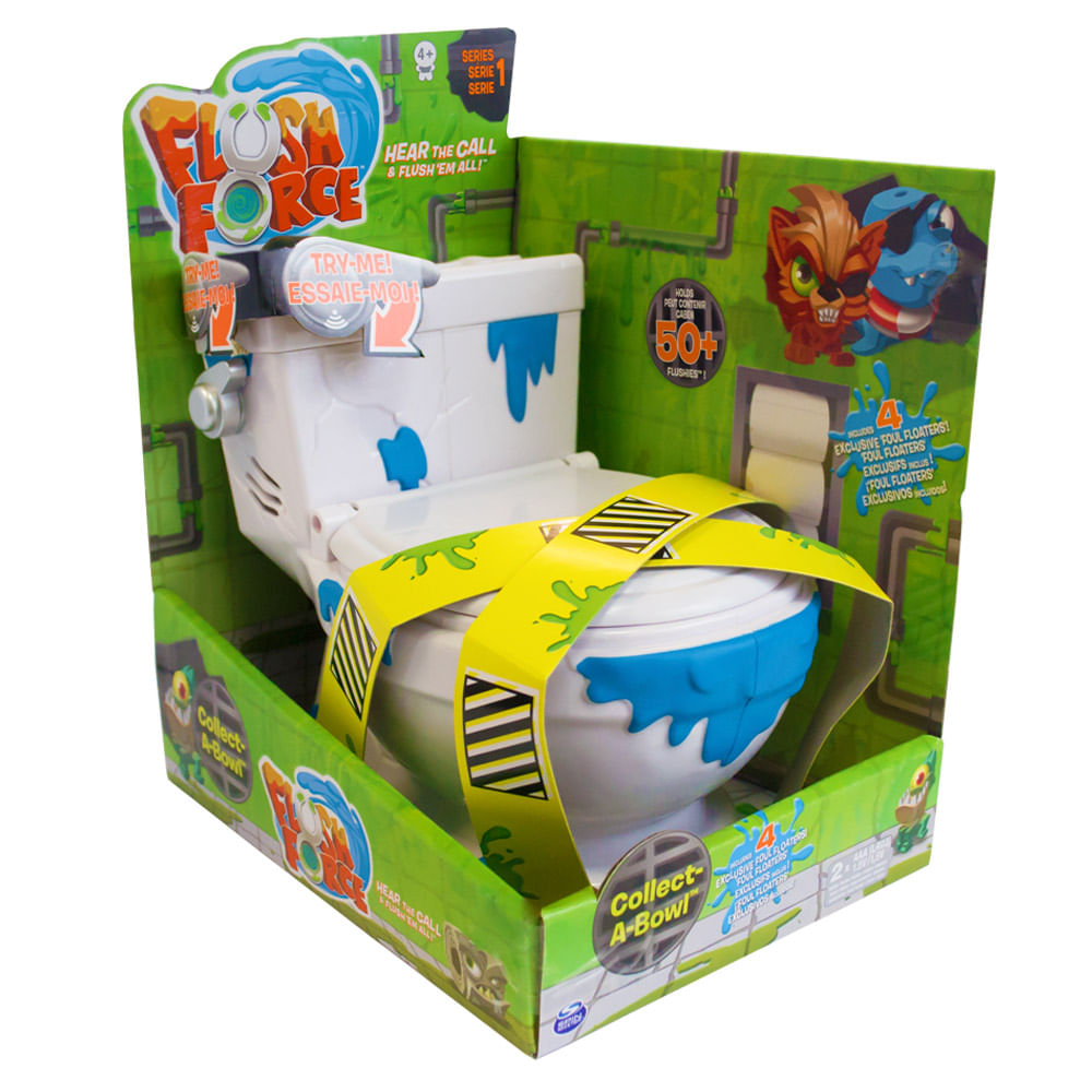 Mini Figuras - Flush Force - Vaso e 4 Figuras - Sunny