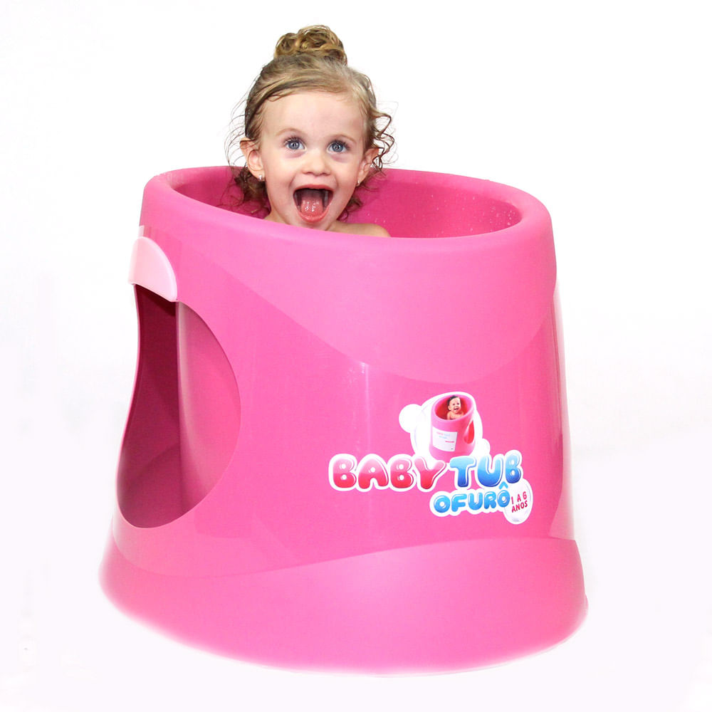 Confira Banheira Babytub Ofurô - De 1 a 6 Anos - Rosa - Baby Tub ...