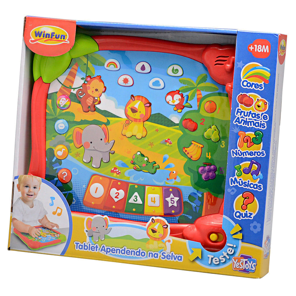 Confira Tablet Divertido - Aprendendo na Selva - Winfun - Rihappy - Ri ...