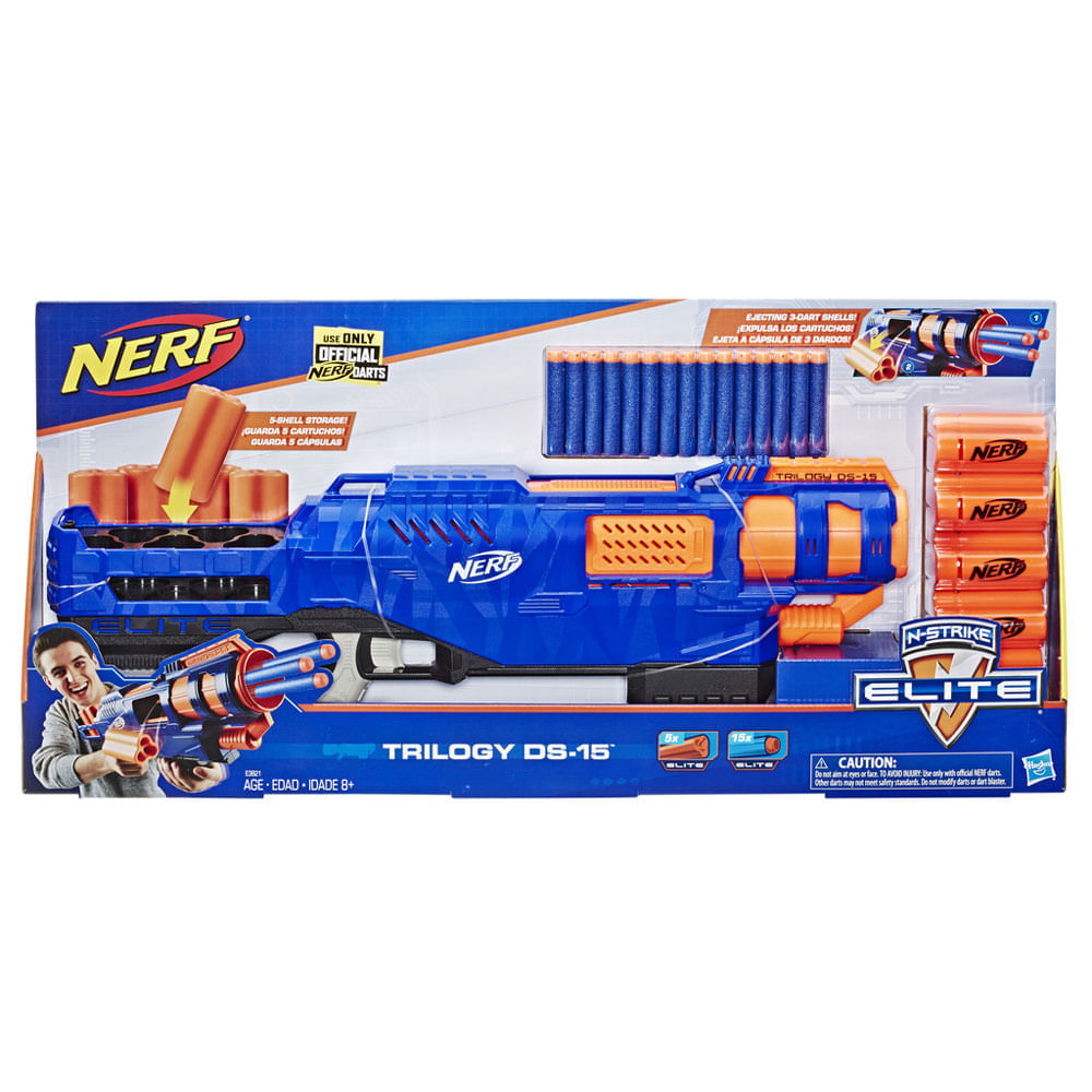 Confira Lançador Nerf - Nerf N-Strike Elite - Trilogy DS-15 - Hasbro ... Confira Lançador Nerf - Nerf N-Strike Elite - Trilogy DS-15 - Hasbro ...