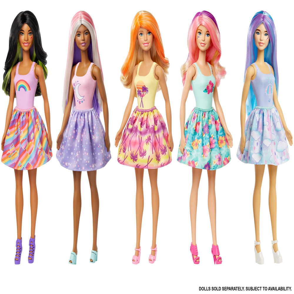 Confira Boneca Barbie - Barbie Color Reveal - 7 Surpresas - Natureza ...