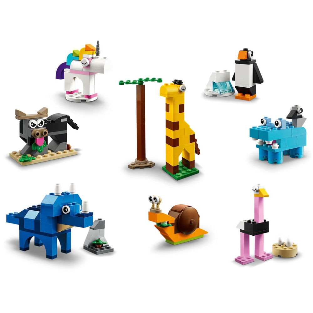 Confira LEGO Classic - Bricks and Animals - 11011 - Rihappy - Ri Happy