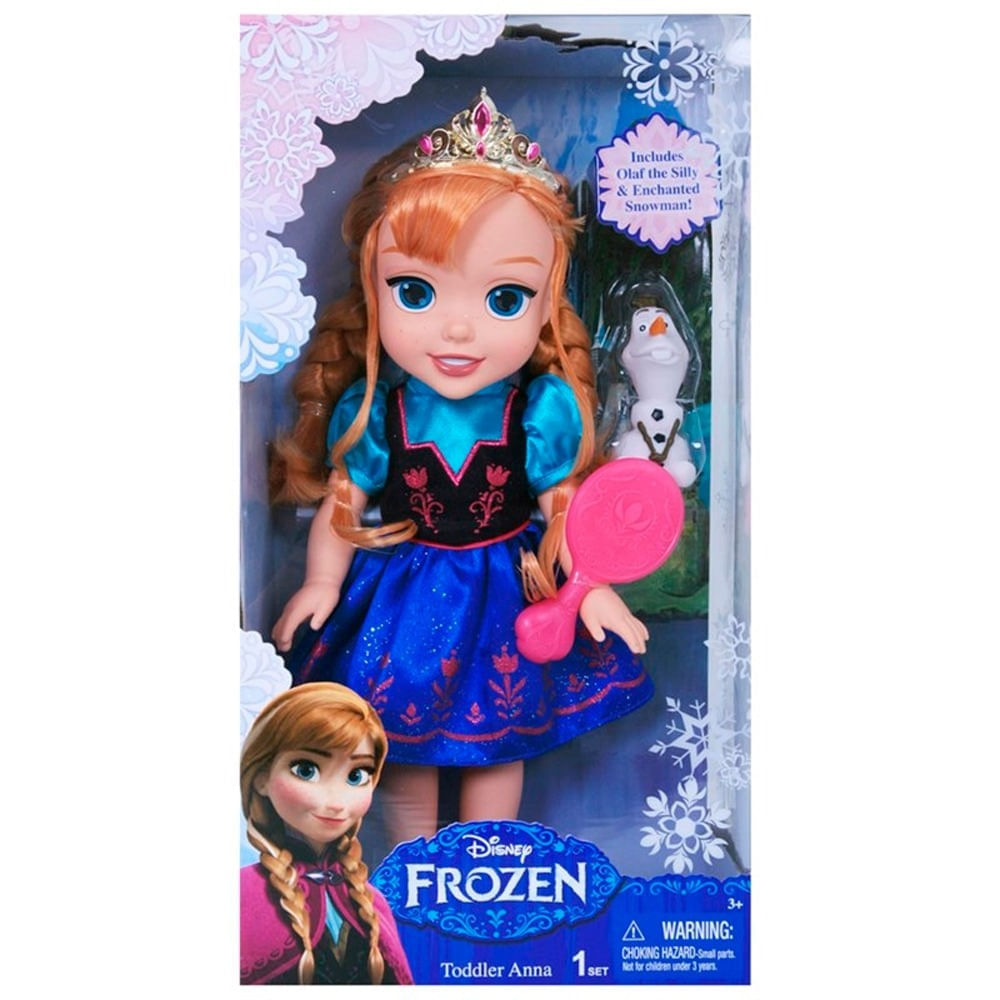 Boneca Frozen - Princesa Luxo Anna 35cm com Olaf - Ri Happy