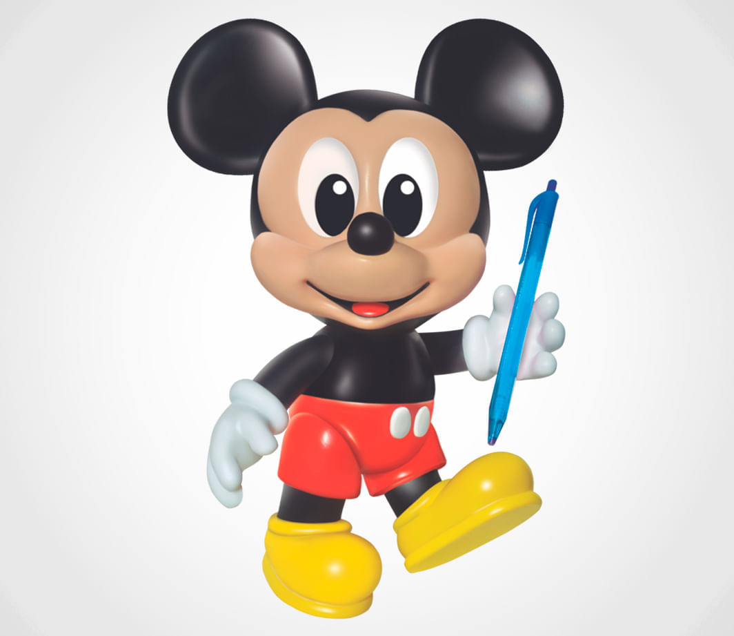 Boneco Mickey Baby Vinil - Lider - Ri Happy