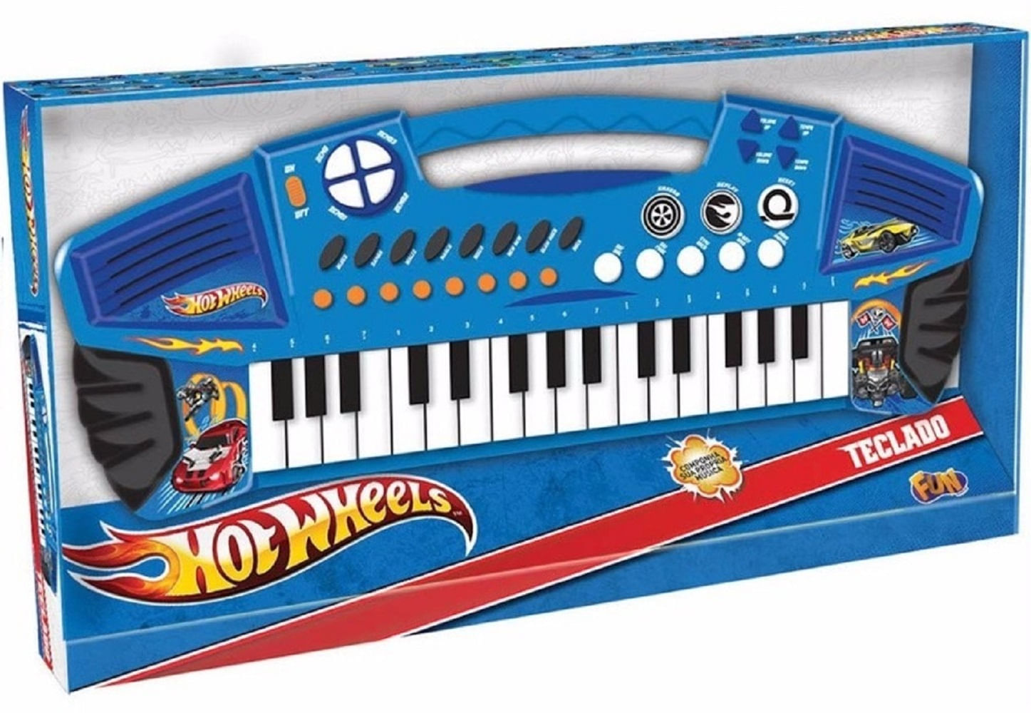 Teclado Musical Hot Wheels - Ri Happy