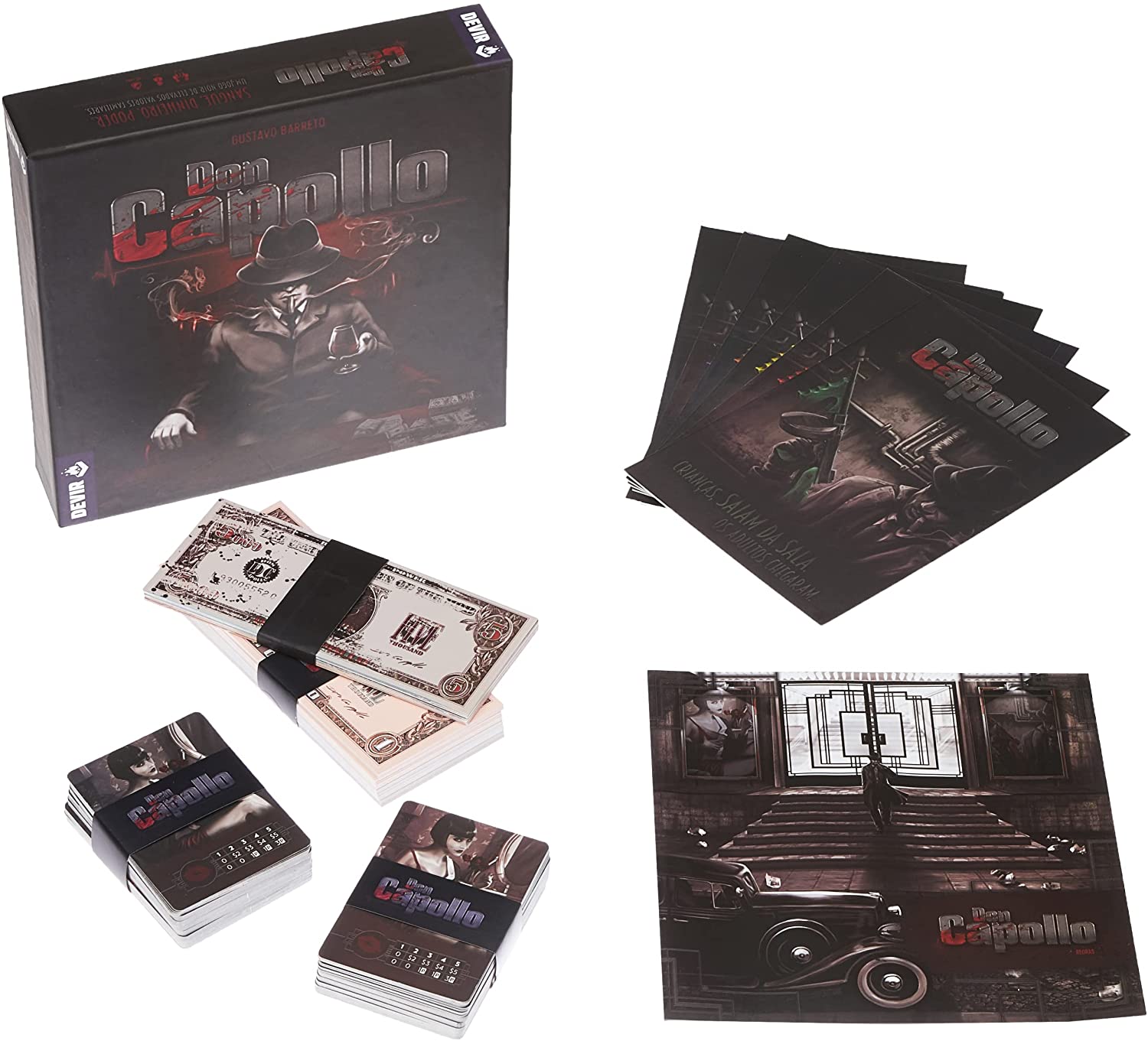 Jogo de Tabuleiro -Don Capollo - 2a Edição Devir - Ri Happy