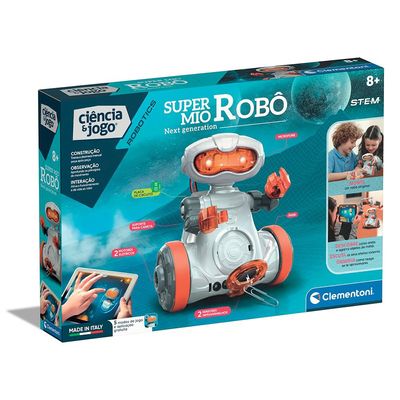 Mini Robô Elétrico - Super Mio Robô - Next Generation - Fun - Branco ...