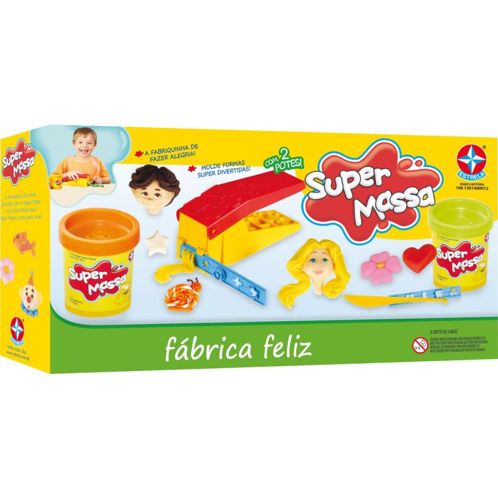 MASSA PARA MODELAR CRIATIVA SUPER MASSA FABRICA FELIZ - Ri Happy