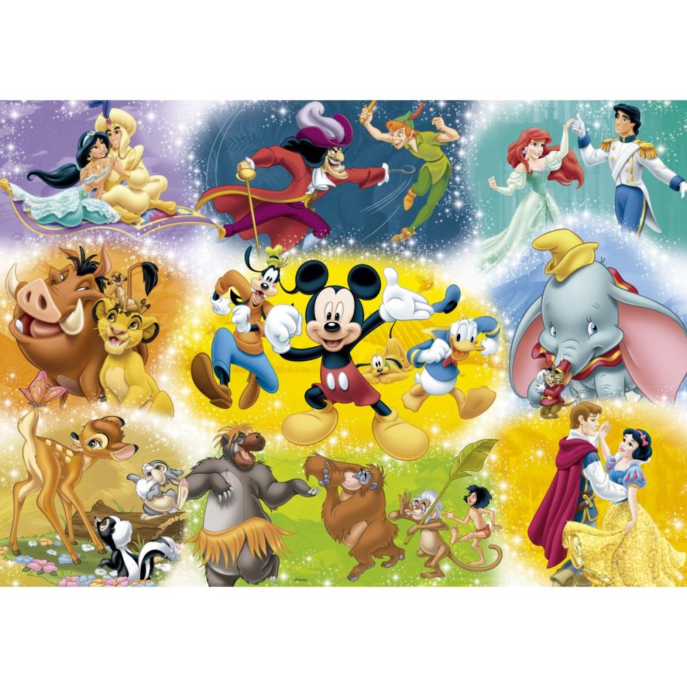 QUEBRA-CABECA CARTONADO DISNEY GIGANTE 48PECAS - Ri Happy