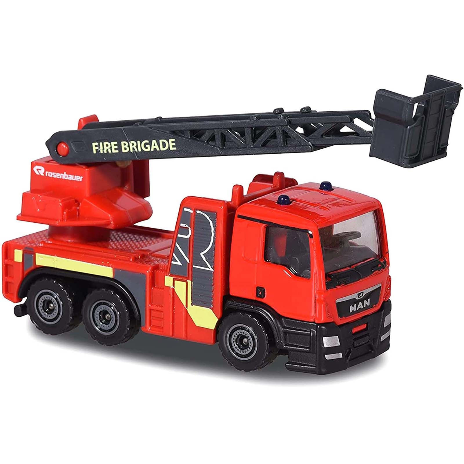 Miniatura - 1:64 - MAN TGS Fire Truck - SOS Cars - Majorette - Ri Happy