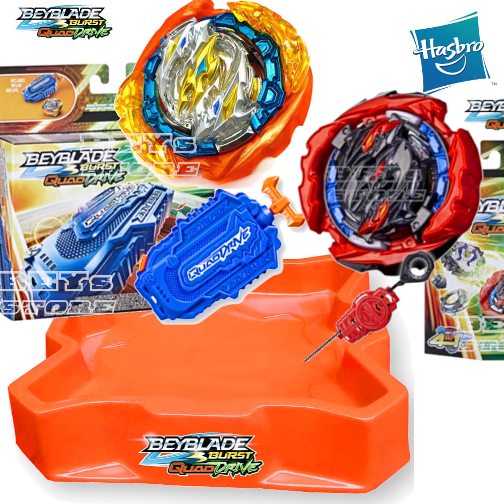 Beyblade Quad Drive Arena Dual Pack Lançadores - Hasbro - Ri Happy