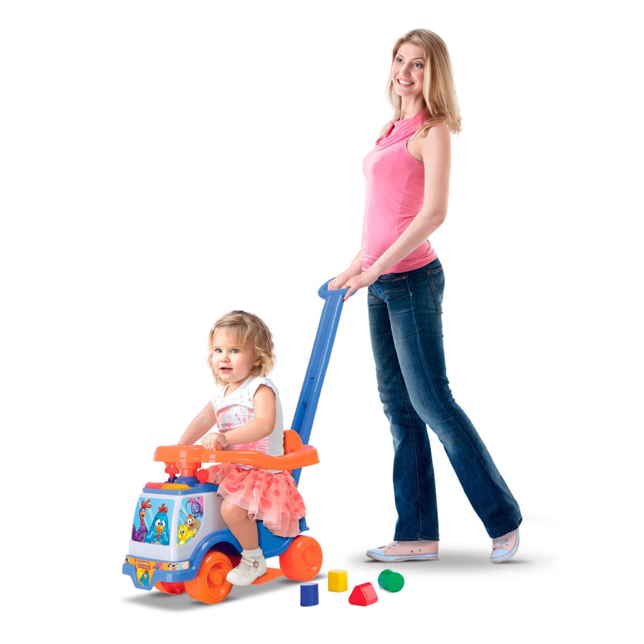 Carrinho de Empurrar Totoka Eletrônica Galinha Pintadinha - Ri Happy