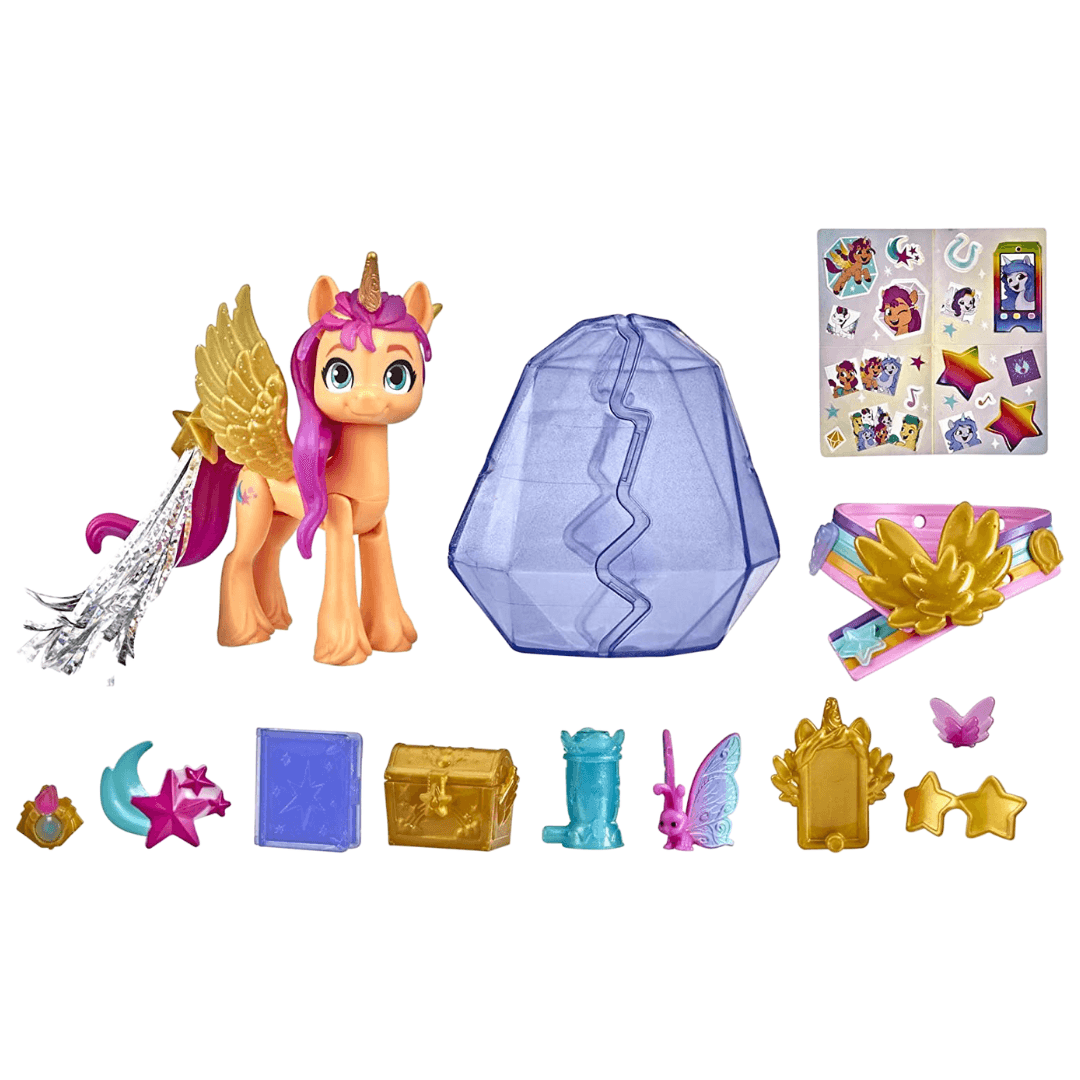 Figura My Little Pony Aventura Cristal Sunny Com Asa - Hasbro - Ri Happy
