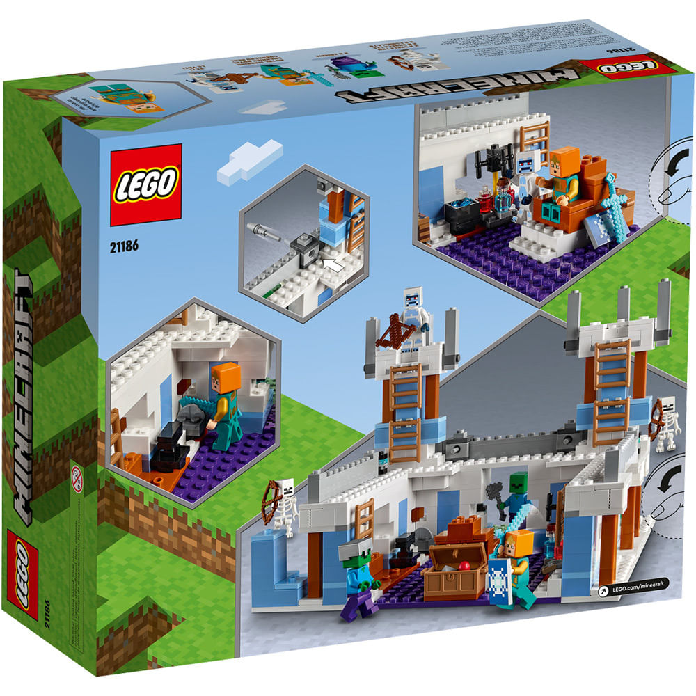 Confira LEGO - Minecraft - O Castelo de Gelo - 21186 - Rihappy - Ri Happy