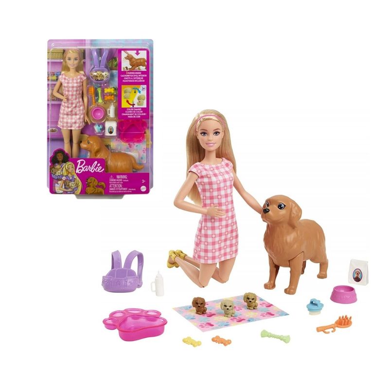 BARBIE FAMILY BARBIE FILHOTES RECEM NASCIDOS UNIDADE HCK75 - MATTEL ...