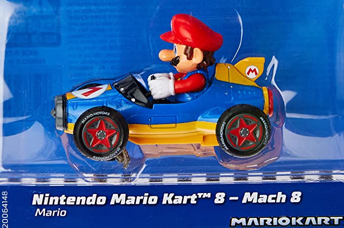 Carro Para Pista Eletrica Nintendo Mario Kart Mach 8 (Mario) 1/43