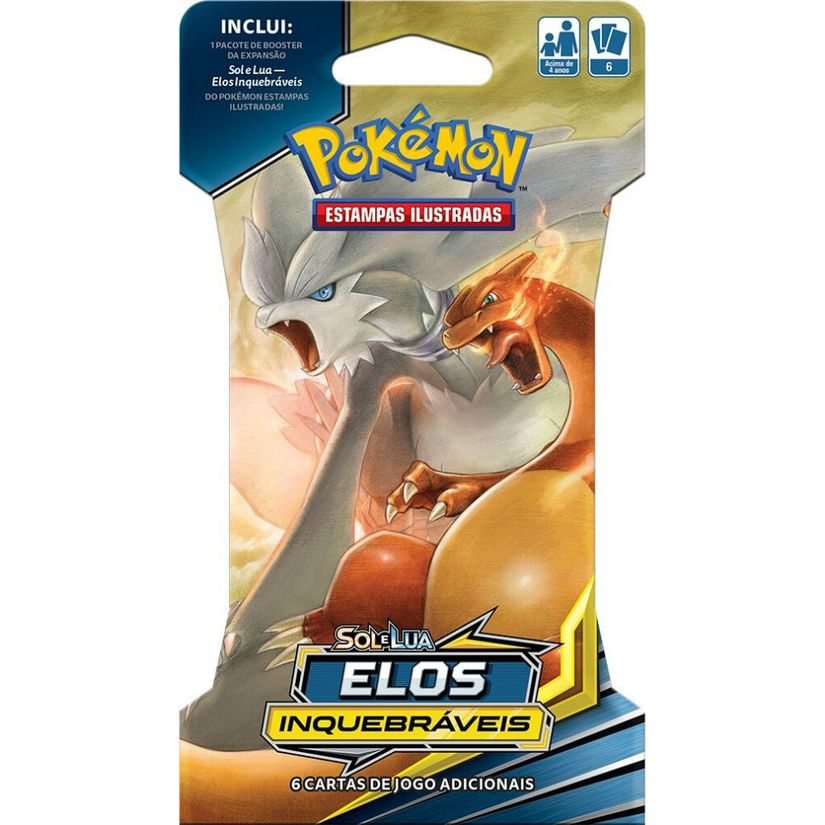 Jogo de Cartas e Baralho Sol Lua 10 Elos Inquebráveis 6 cartas Copag Pokémon - Ri Happy