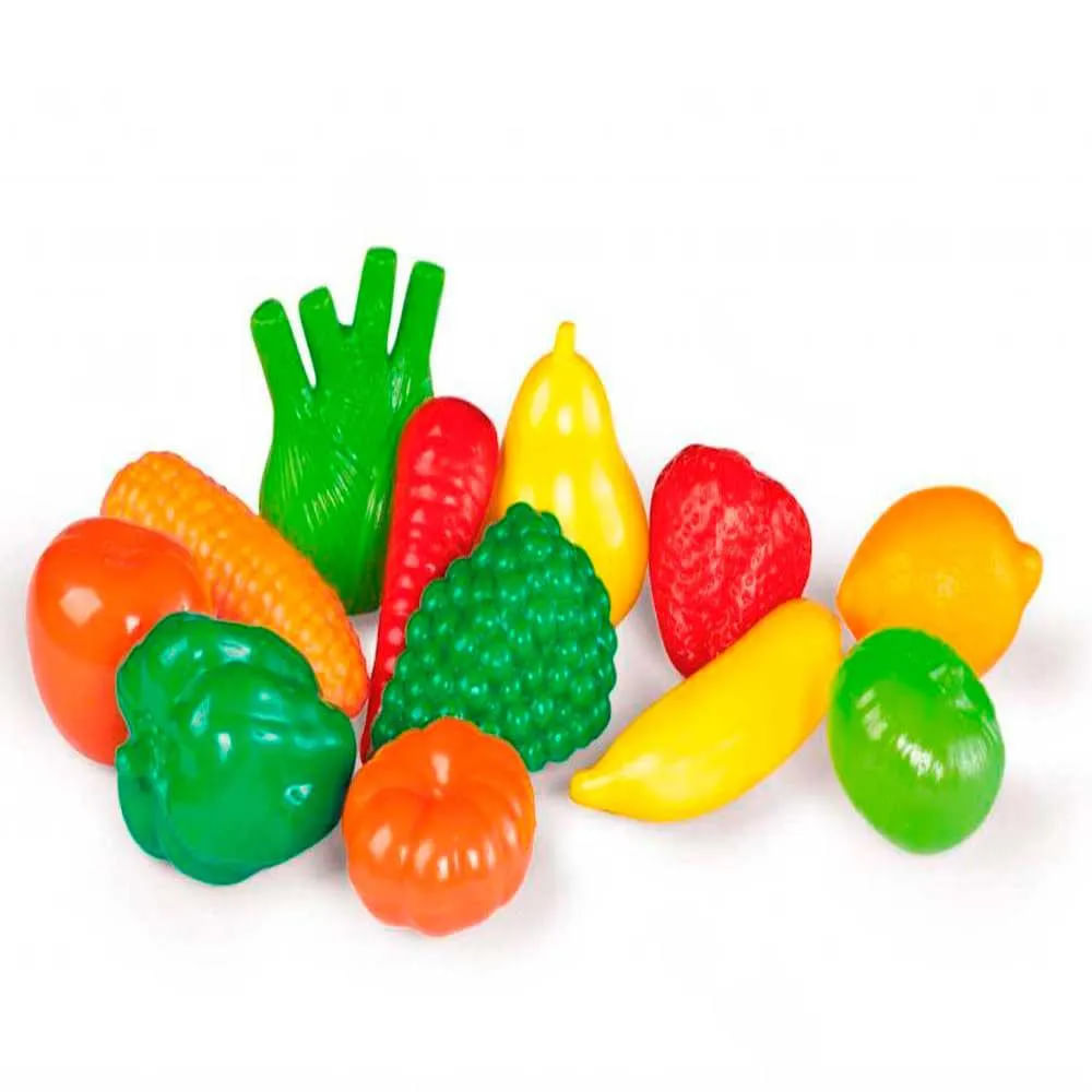 Kit Frutas E Verduras Brinquedo Infantil Educativo Ta Te Ti - Ri Happy