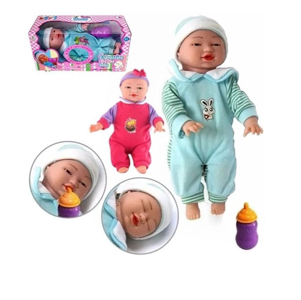 Boneca Manu Carinha de Bebê - Wellkids - Ri Happy