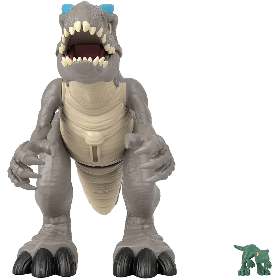 Kit Dinossauro T-Rex Mordida Feroz e Indominus Rex Imaginext - Ri Happy